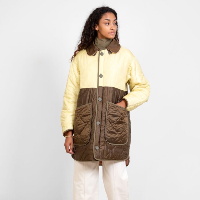 Reversible Quilt Jacket with Collar - A Little Bird