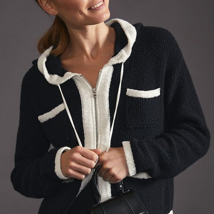 Zip-Front Cardigan - A Little Bird